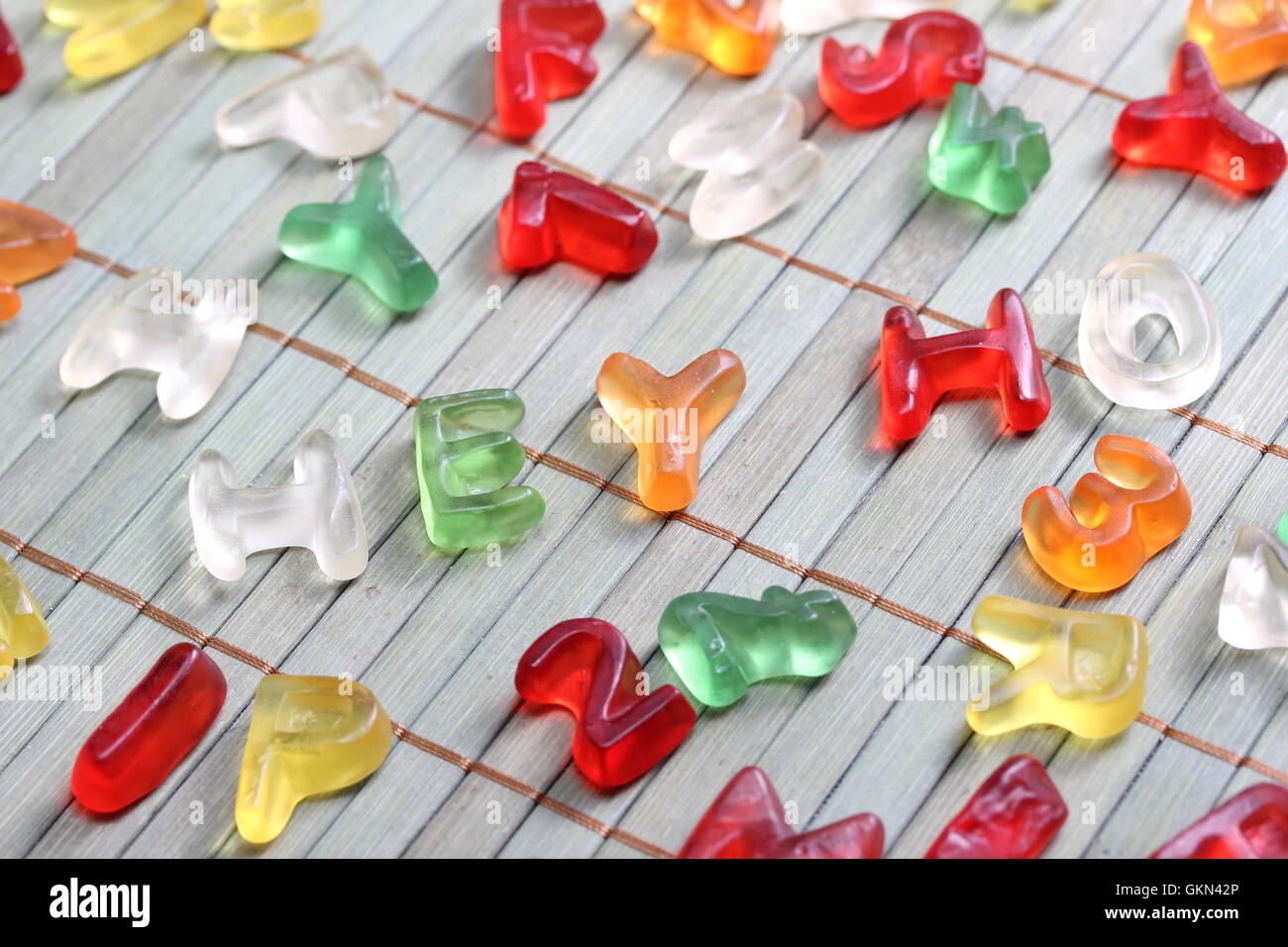 sweet letters hey ho Stock Photo - Alamy