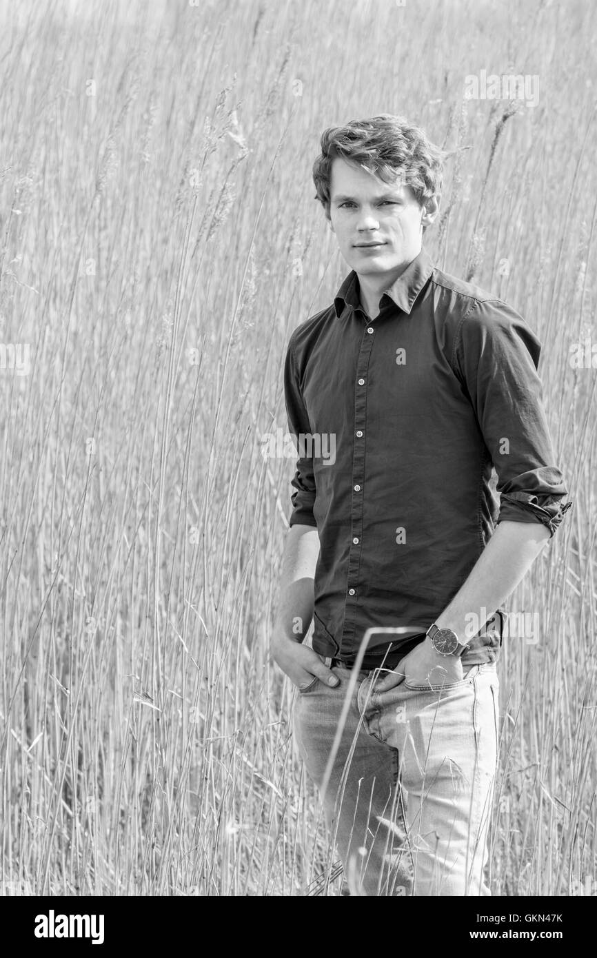 Urban portrait confident mature Black and White Stock Photos & Images ...