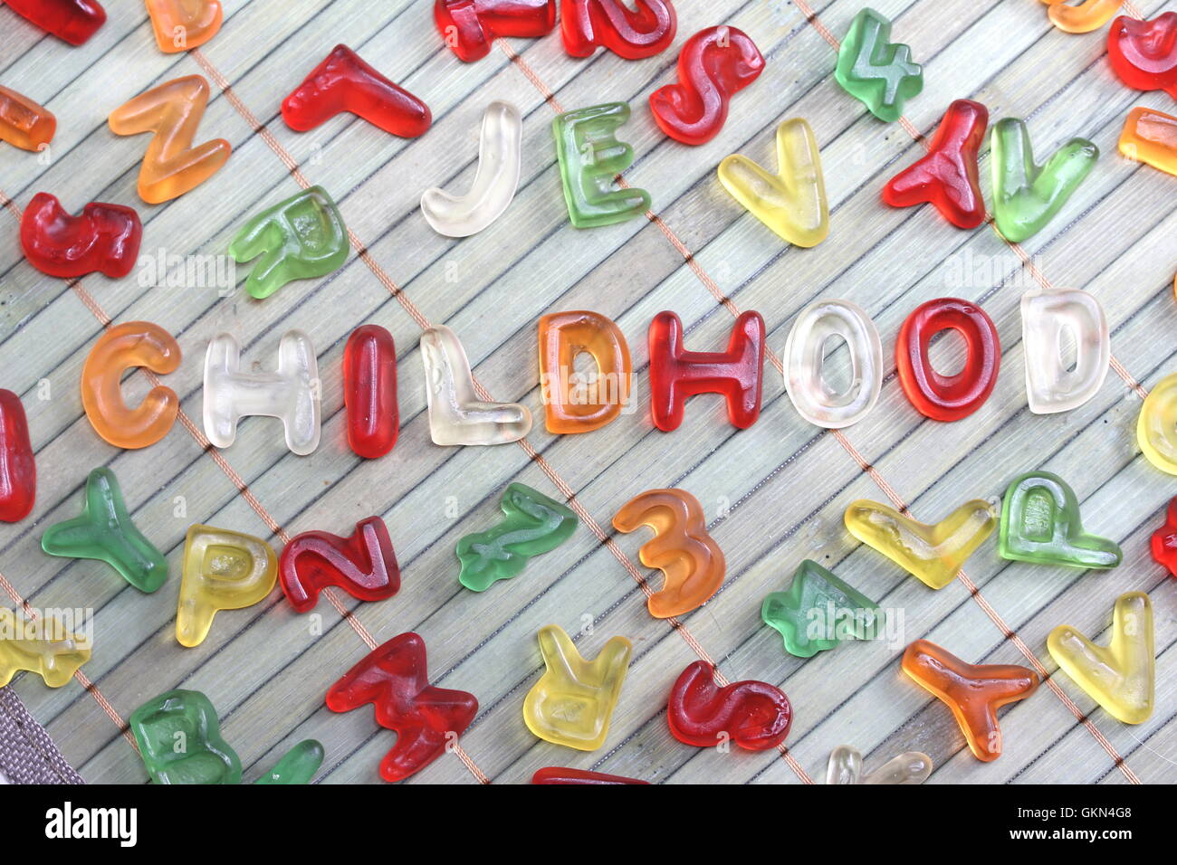 sweet letters childhood Stock Photo - Alamy