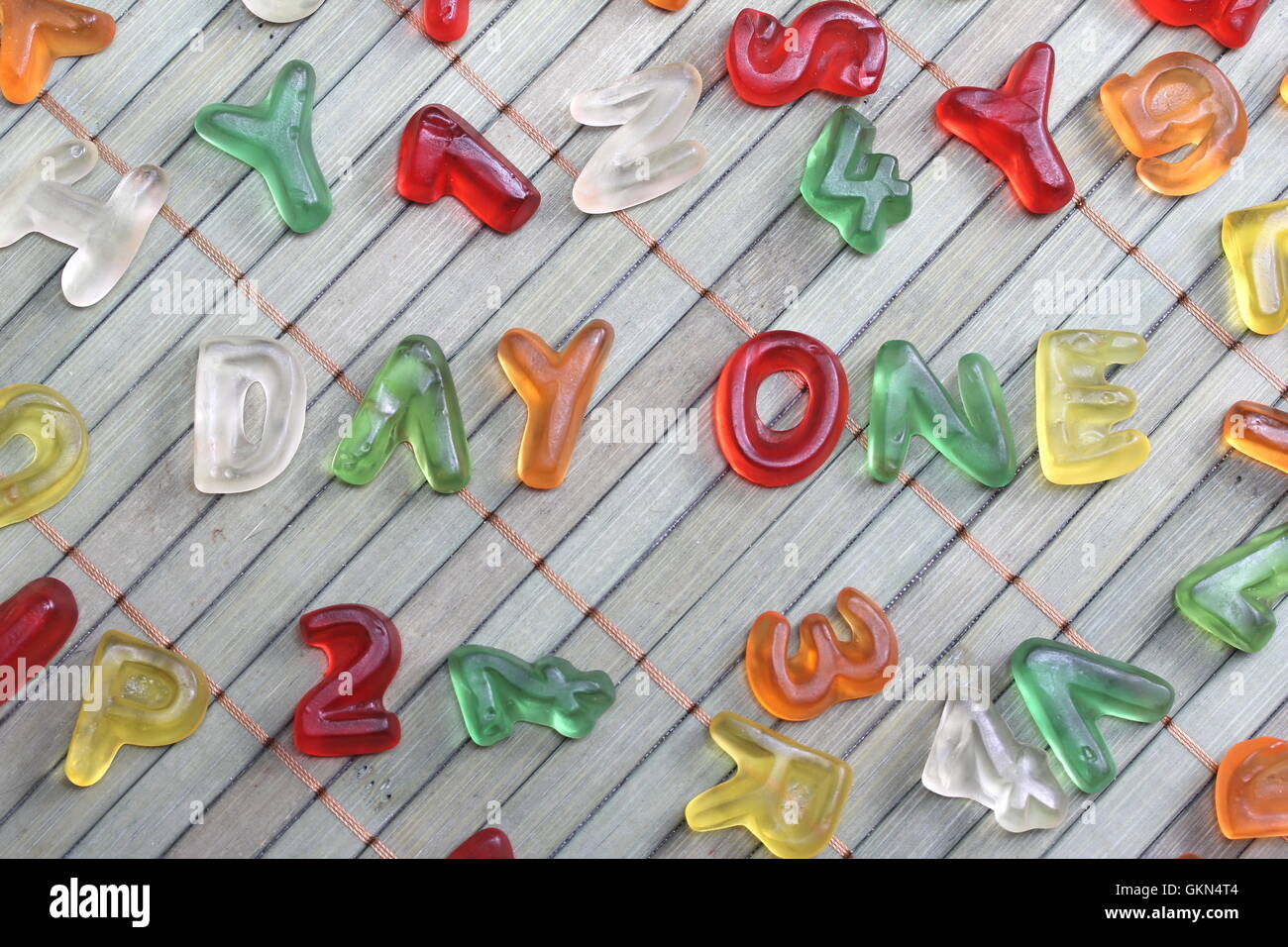 sweet letters day one Stock Photo - Alamy
