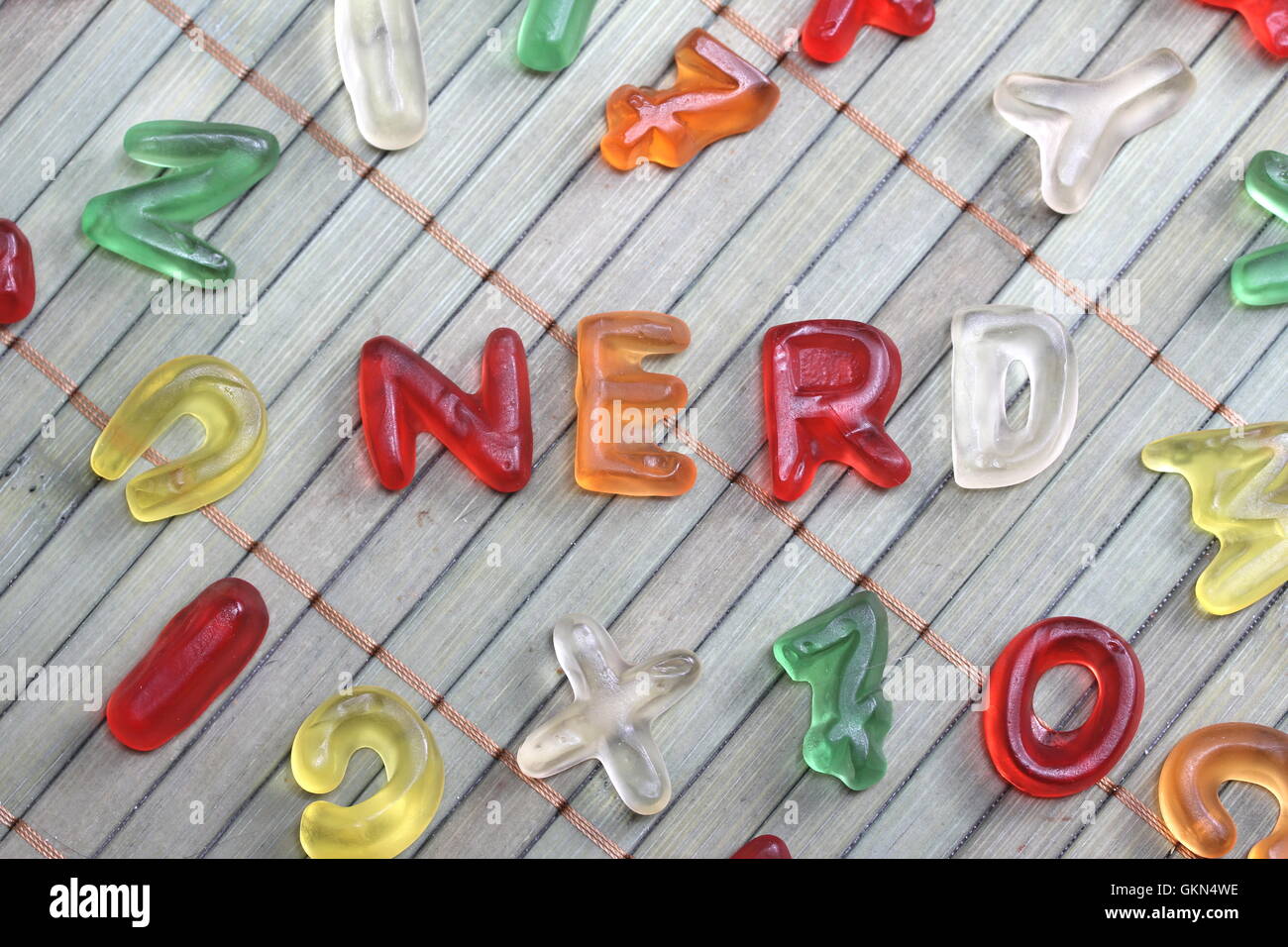 sweet letters nerd Stock Photo - Alamy