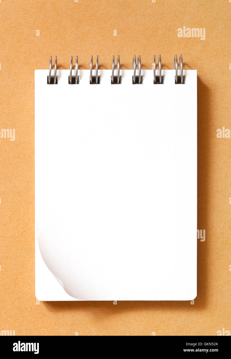 blank notebook on white background Stock Photo - Alamy