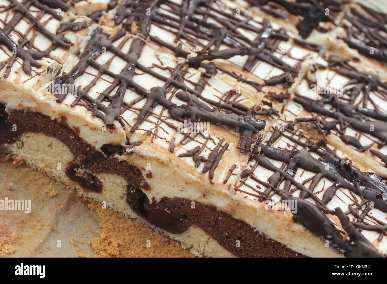 danube wave cake Stock Photo - Alamy