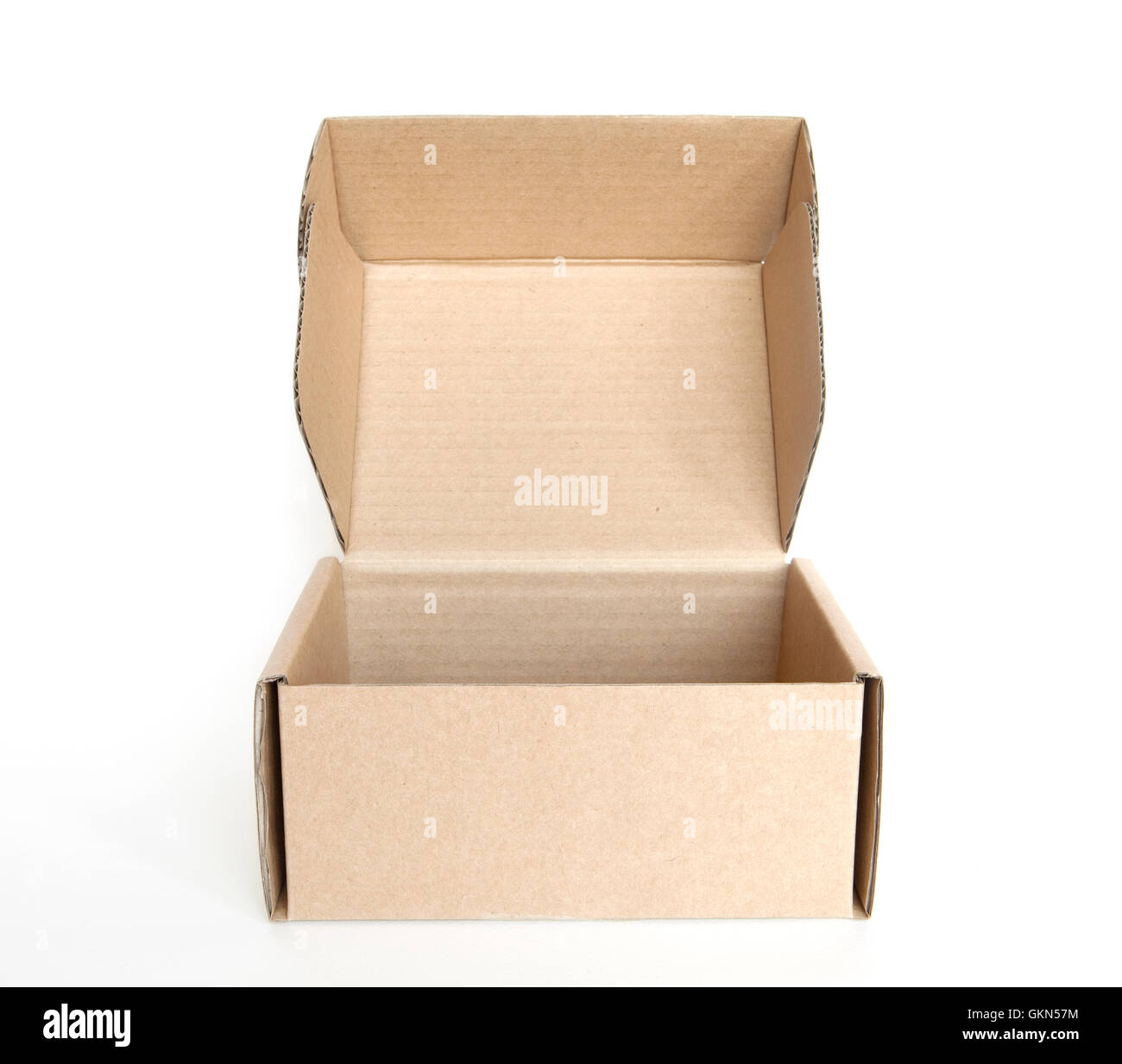 empty cardboard open box Stock Photo - Alamy