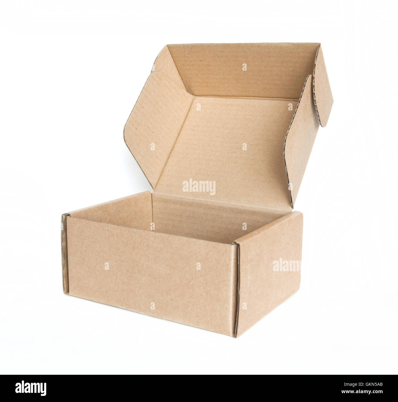 Open brown gift box Cut Out Stock Images & Pictures - Alamy