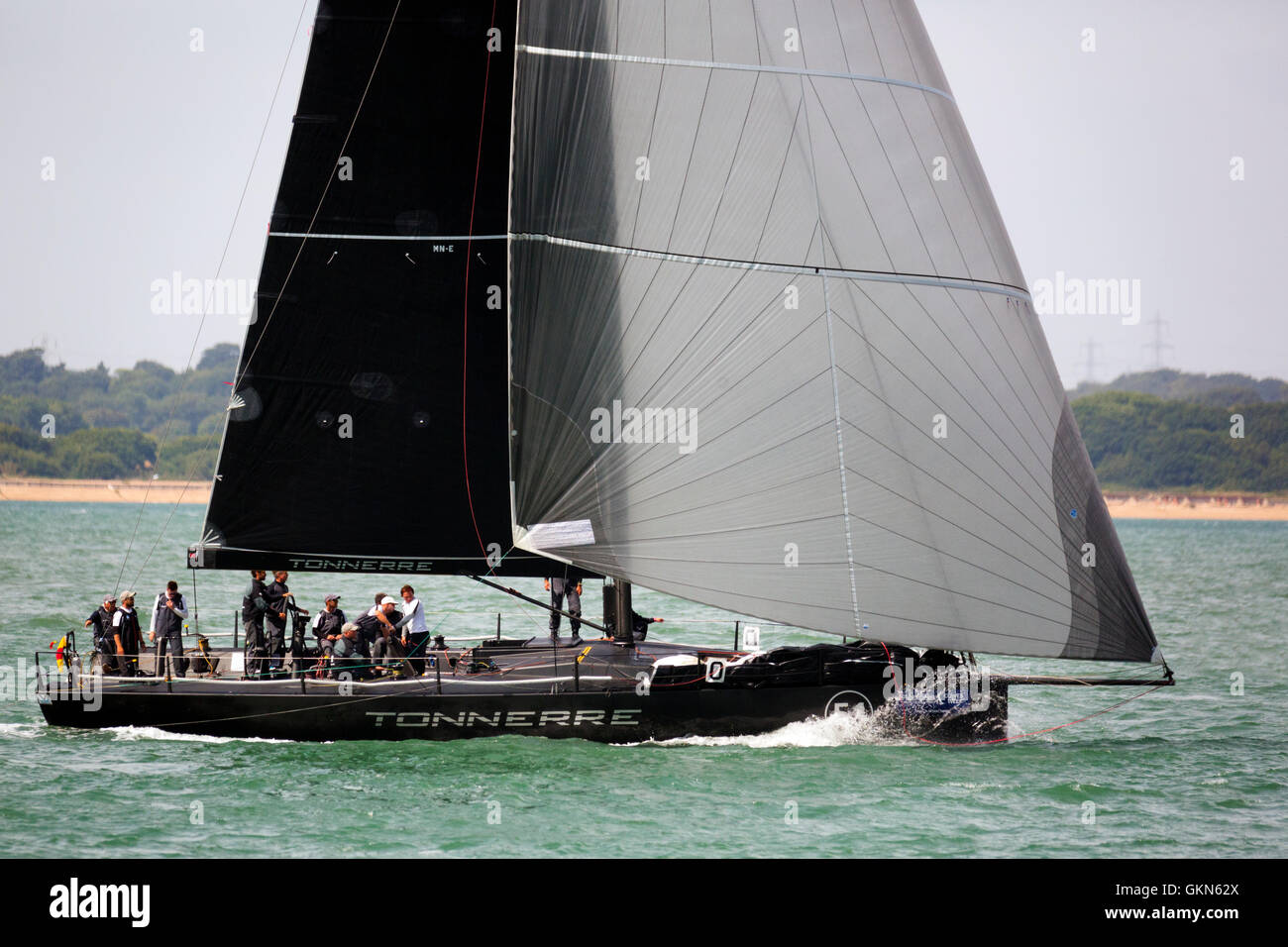 Tonnerre et Breskins Yes Boat yacht racing Artemis spinnaker run race ...