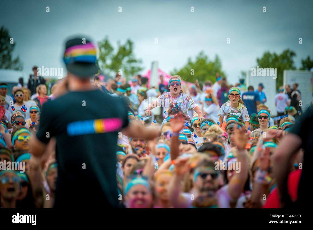 The Color Run Birmingham 2016 Stock Photo - Alamy