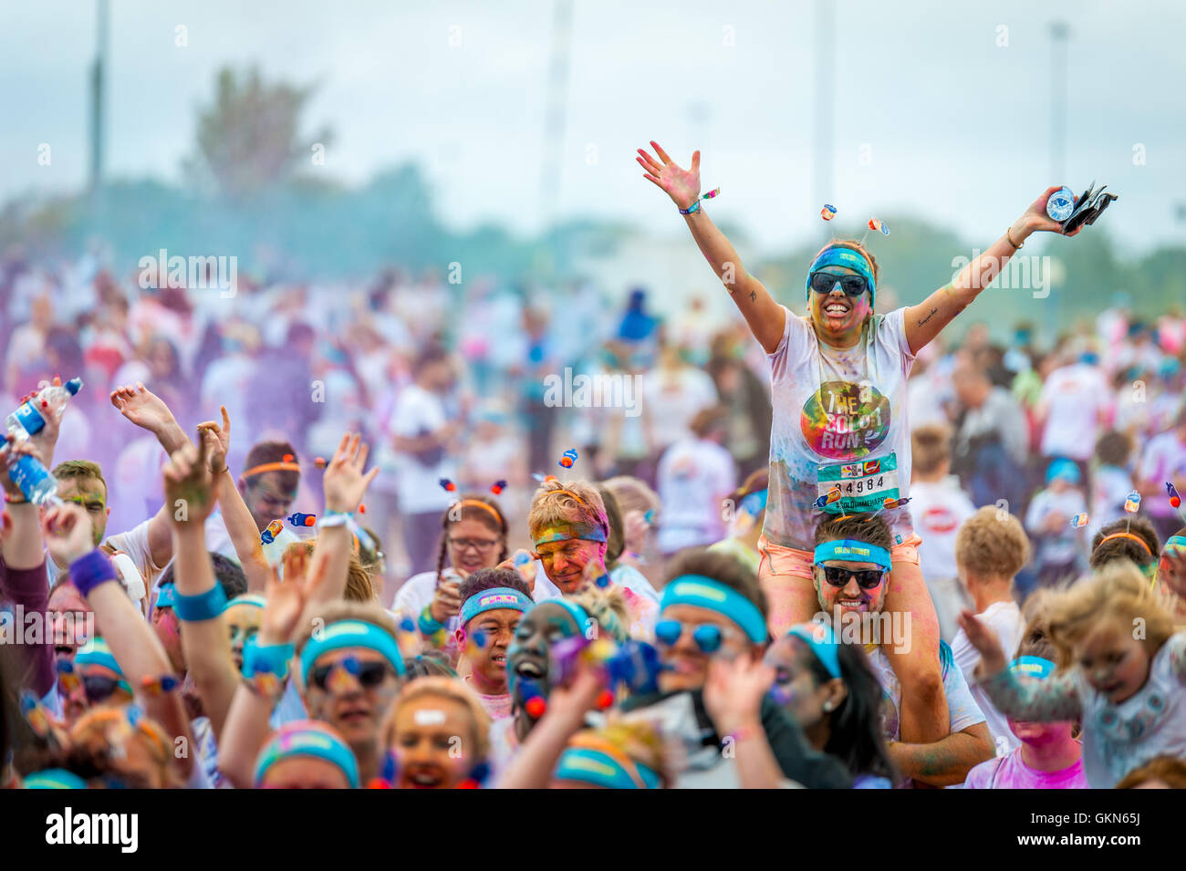 The Color Run Birmingham 2016 Stock Photo - Alamy