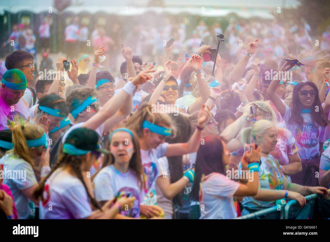 The Color Run Birmingham 2016 Stock Photo - Alamy