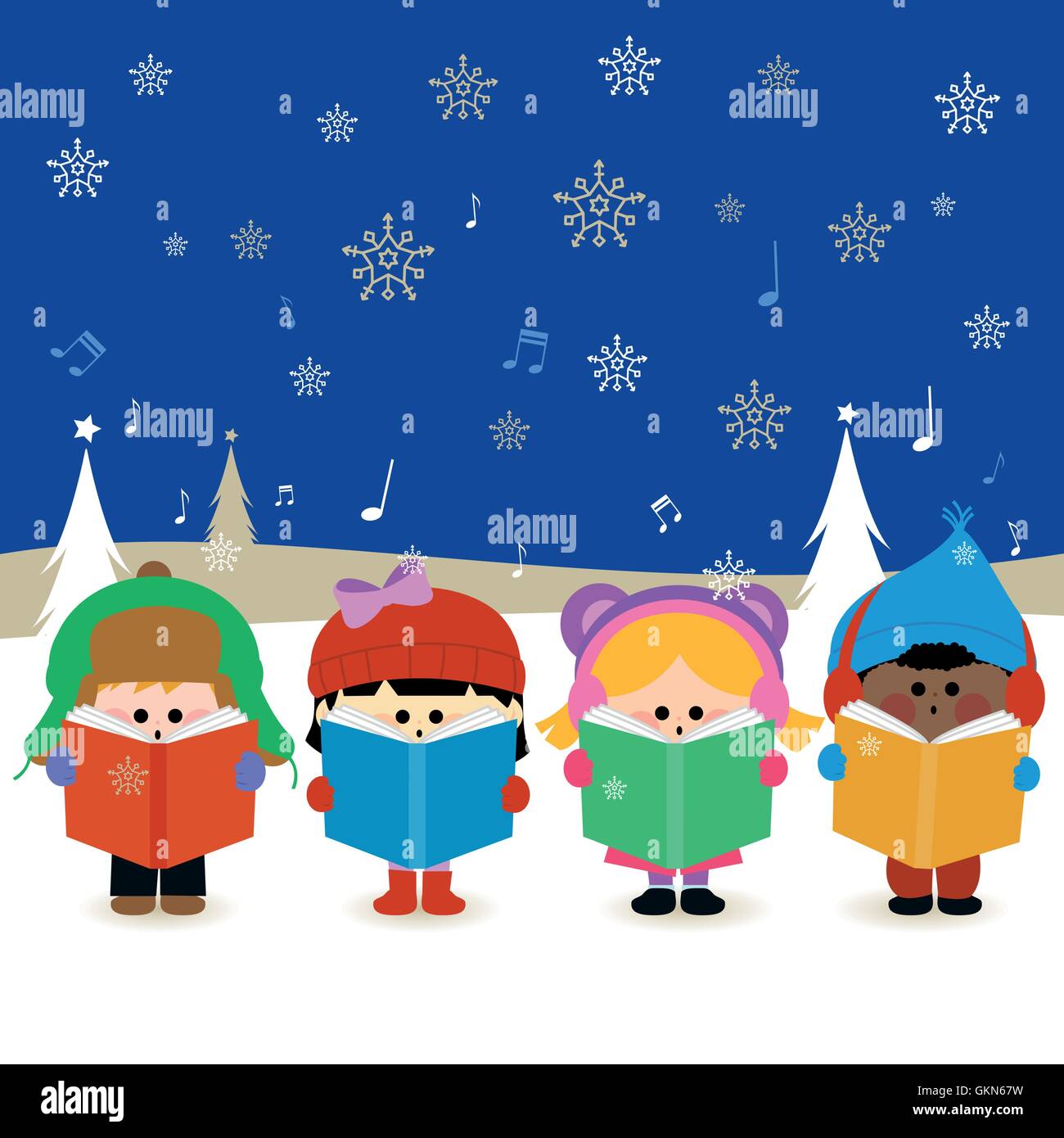 Choir Singing Stock Vector Images - Alamy