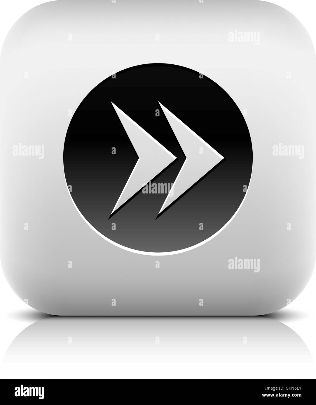 Web icon with black arrow sign in circle. Series in a stone style ...