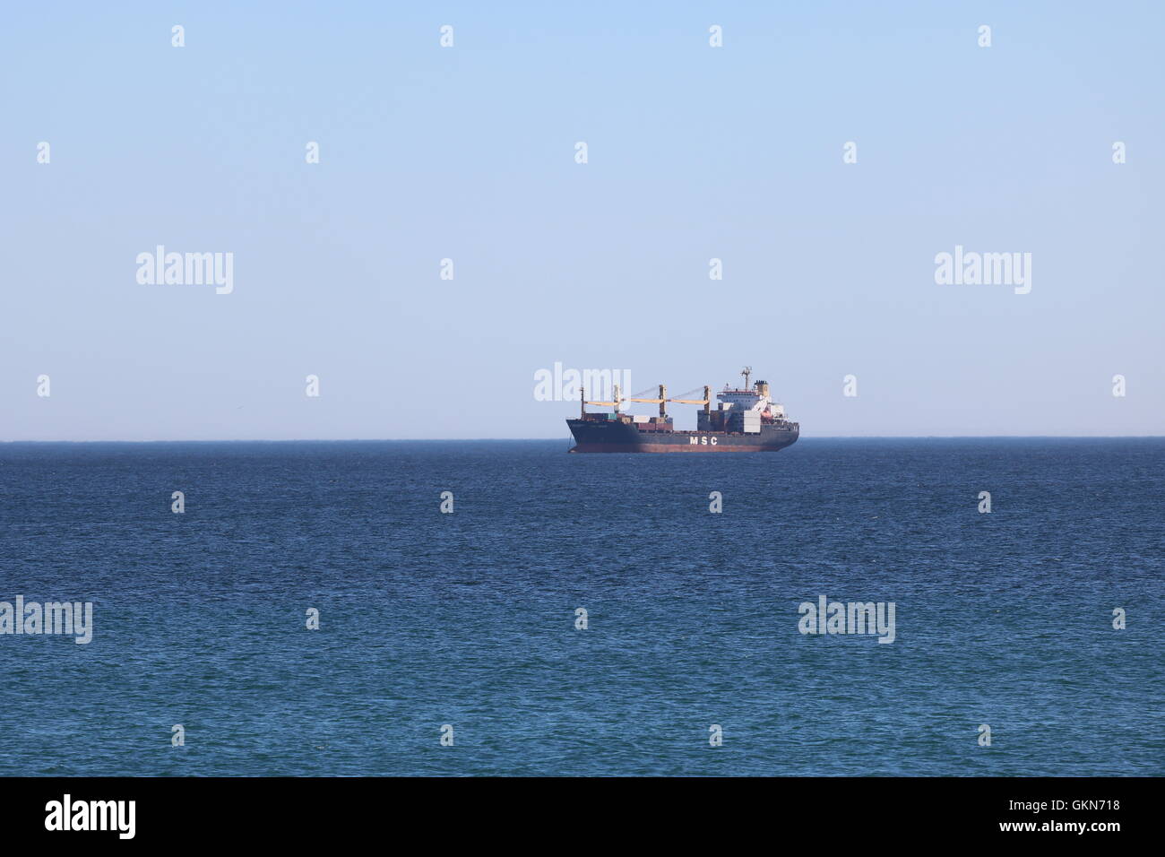 cargo ship cape town south africa Stock Photo - Alamy