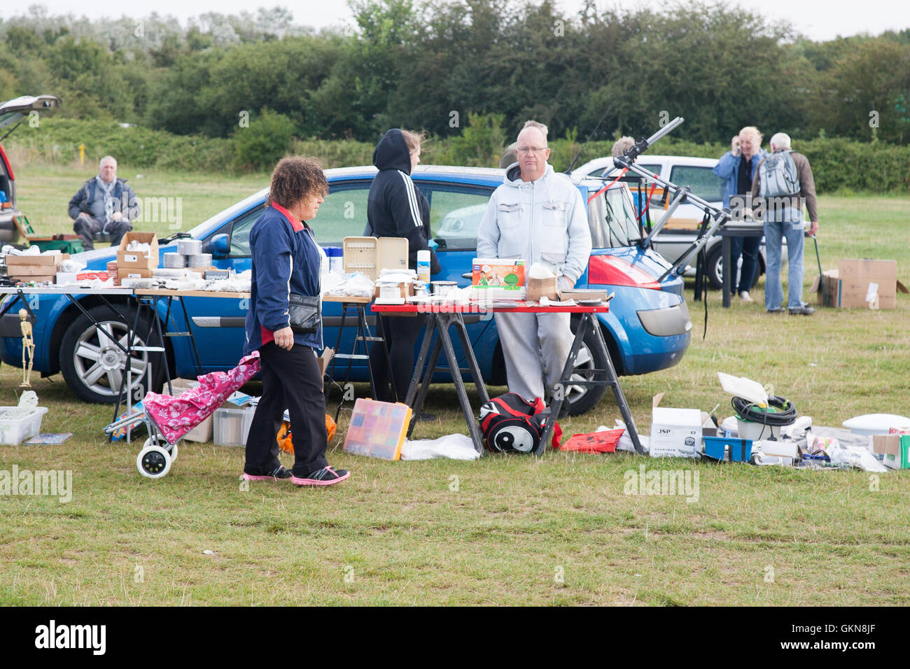 Boreham car boot sale Essex England UK Stock Photo - Alamy