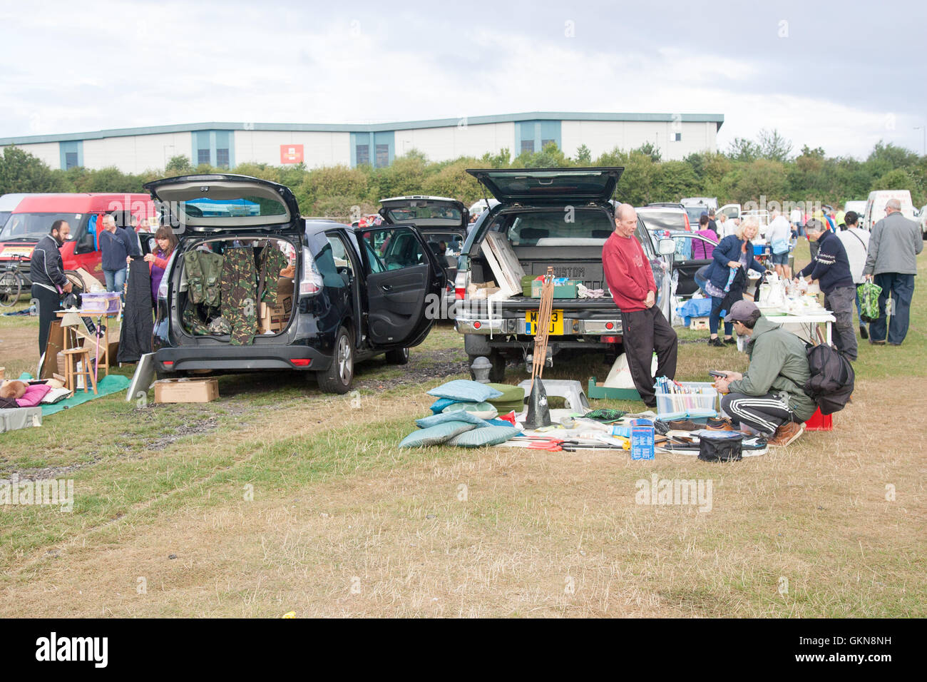 Boreham car boot sale Essex England UK Stock Photo - Alamy