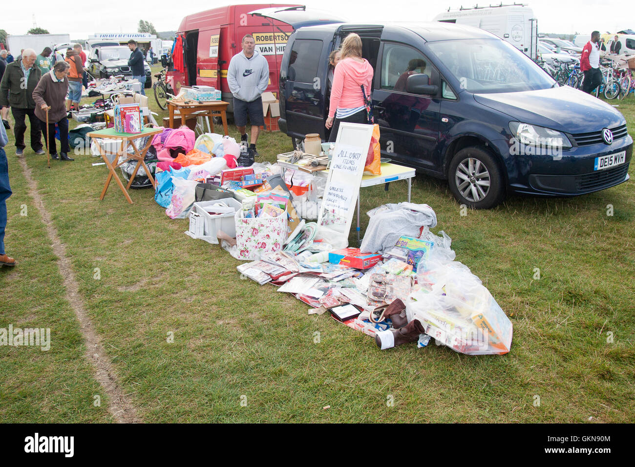 Boreham car boot sale Essex England UK Stock Photo - Alamy