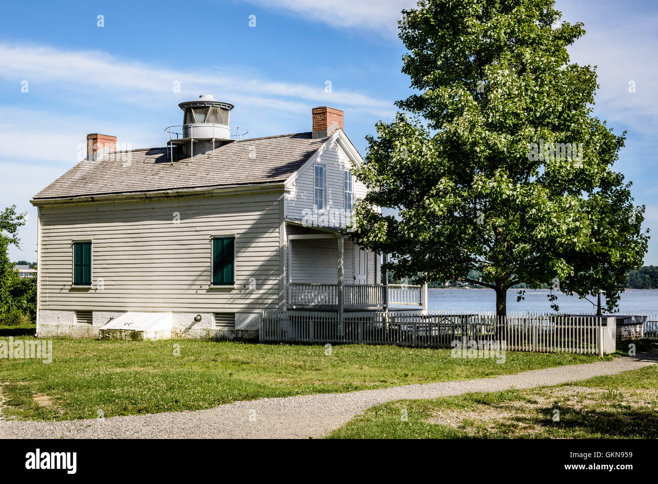 Jones Point Lighthouse, Jones Point Park, Alexandria, Virginia Stock ...