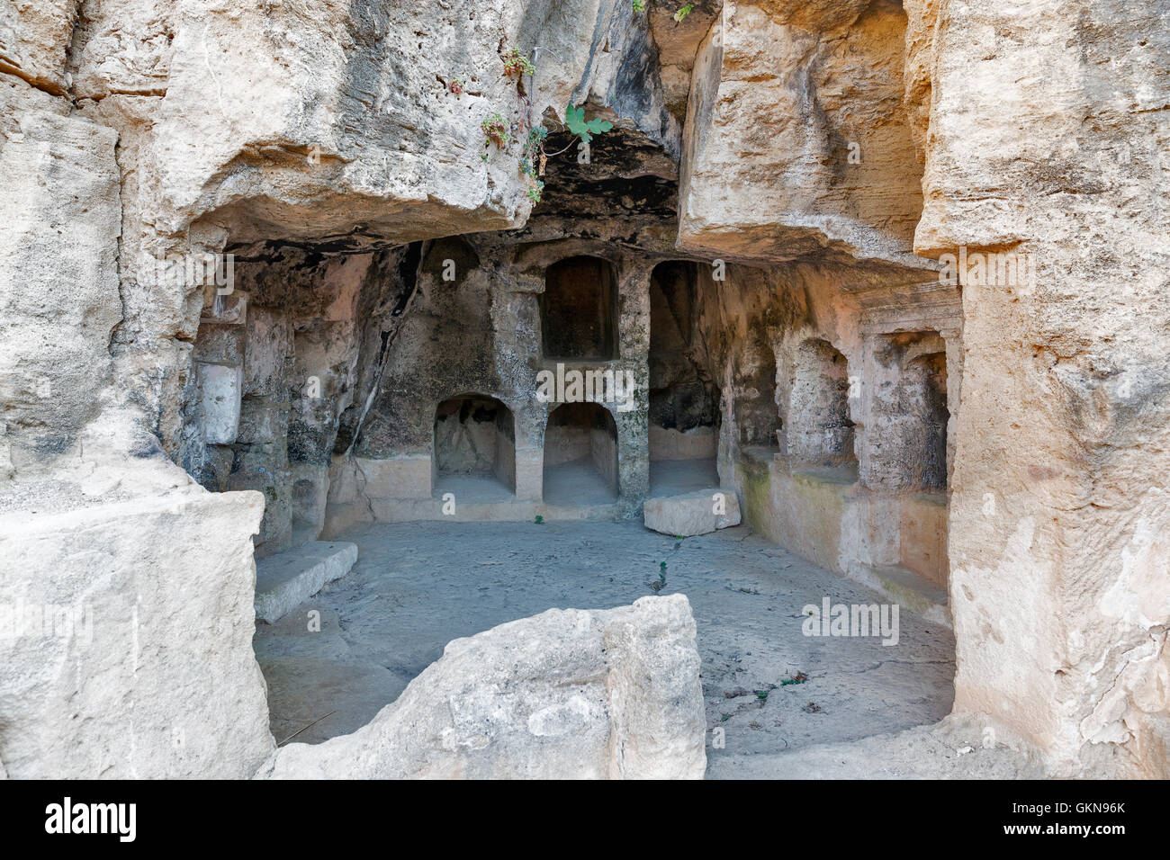 Tombs of the Kings archaeological museum in Paphos on Cyprus Stock ...