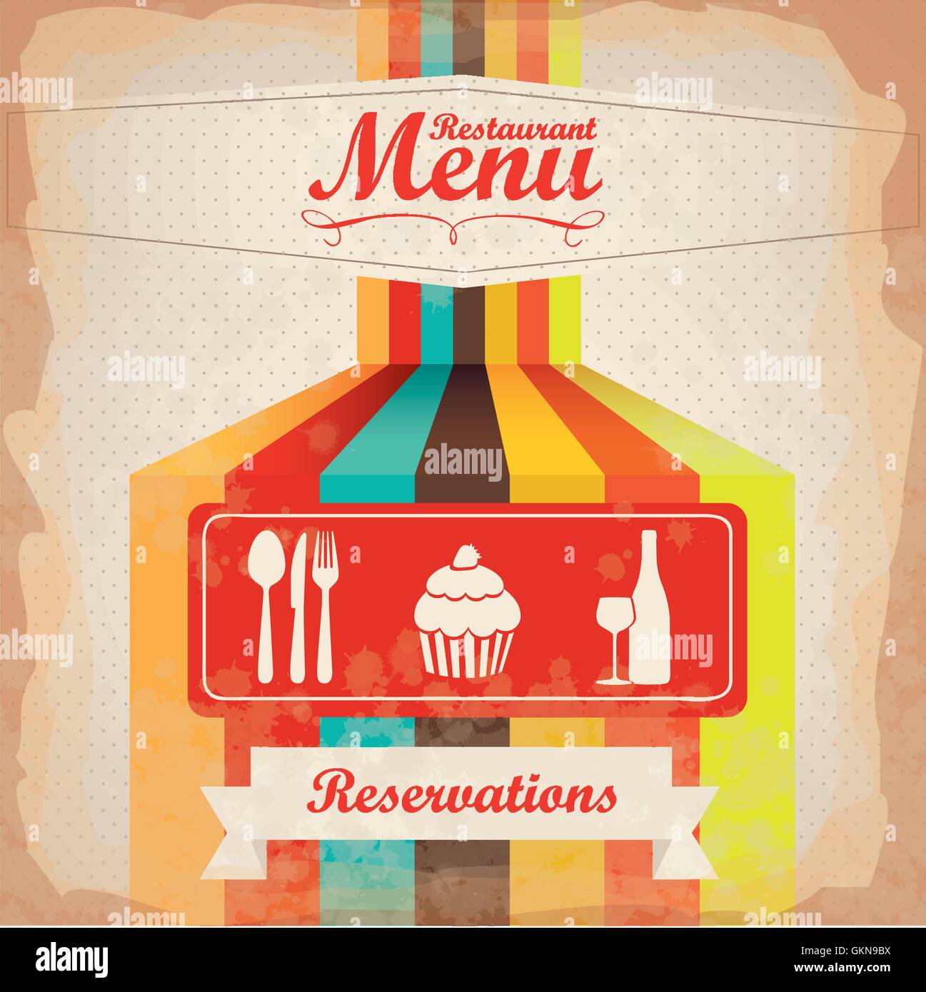 Illustration of Menu retro Vintage restaurant menu vector illust Stock ...