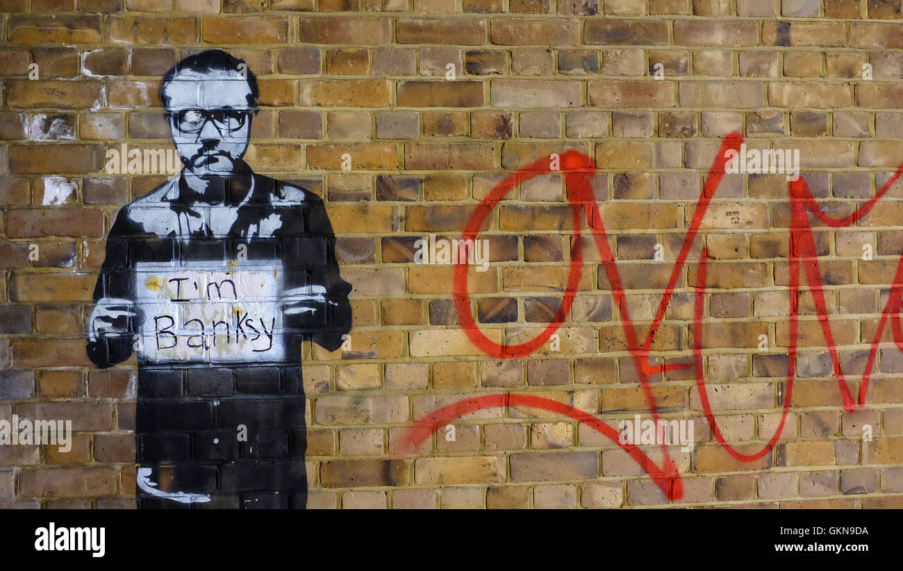 Banksy Stencil Graffiti High Resolution Stock Photography and Images ...