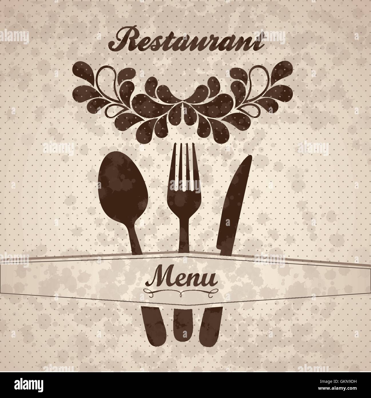 Illustration of Menu retro Vintage restaurant menu vector illust Stock ...