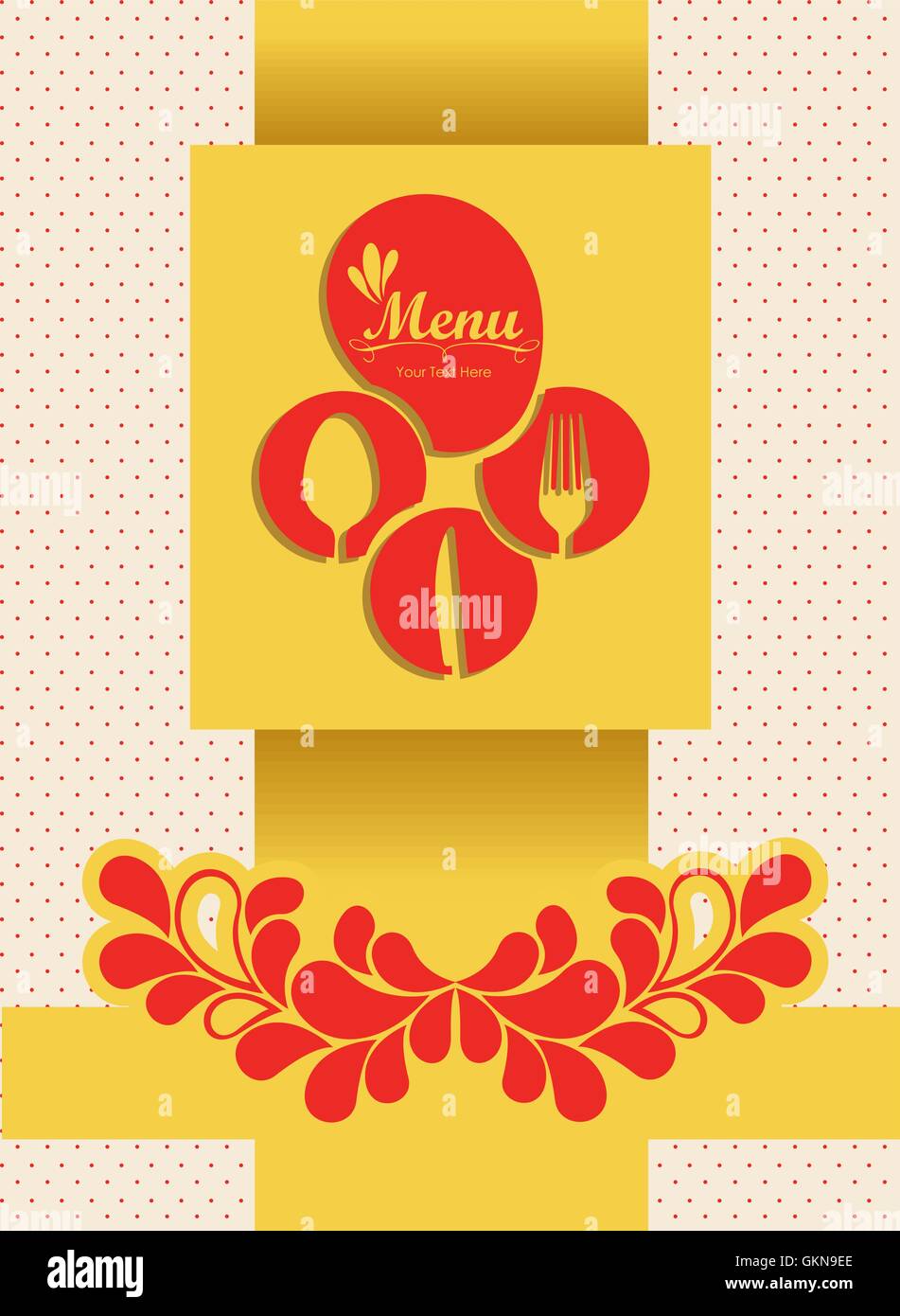 Illustration of Menu retro Vintage restaurant menu vector illust Stock ...