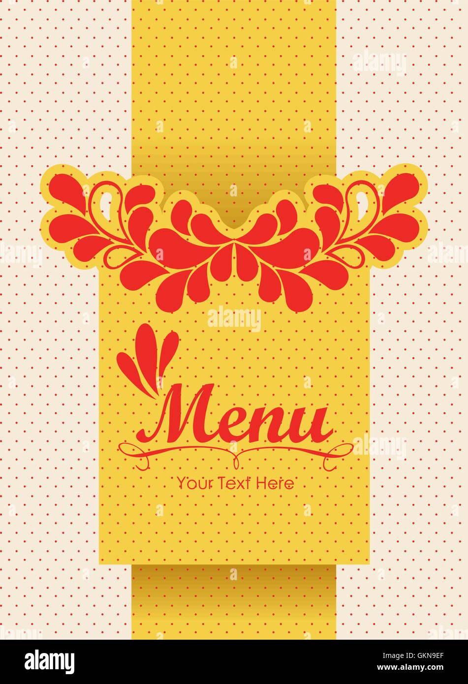Illustration of Menu retro Vintage restaurant menu vector illust Stock ...