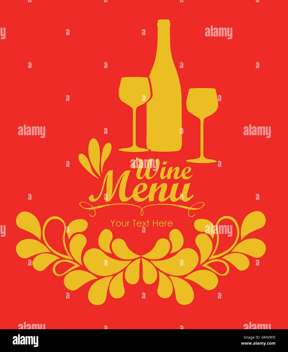 Illustration of Menu retro Vintage wine menu vector illustration Stock ...
