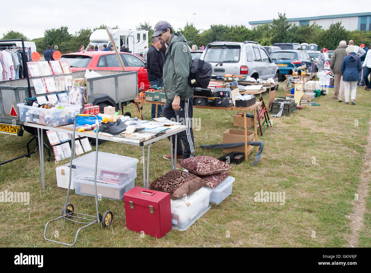 Boreham car boot sale Essex England UK Stock Photo - Alamy