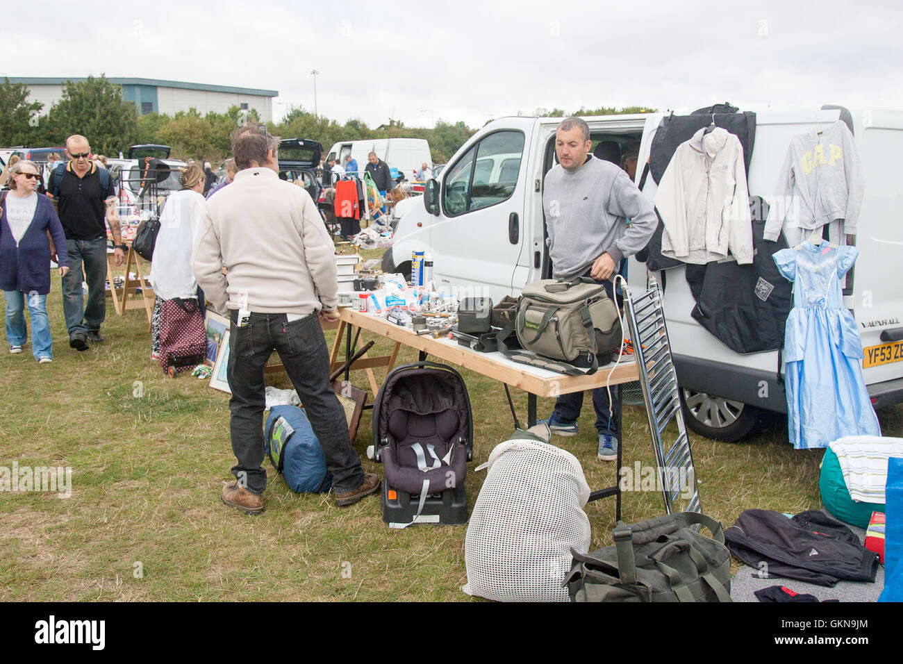Boreham car boot sale Essex England UK Stock Photo - Alamy