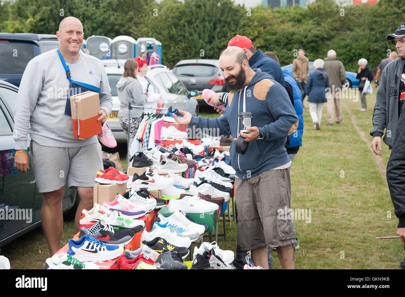 Boreham car boot sale Essex England UK Stock Photo - Alamy