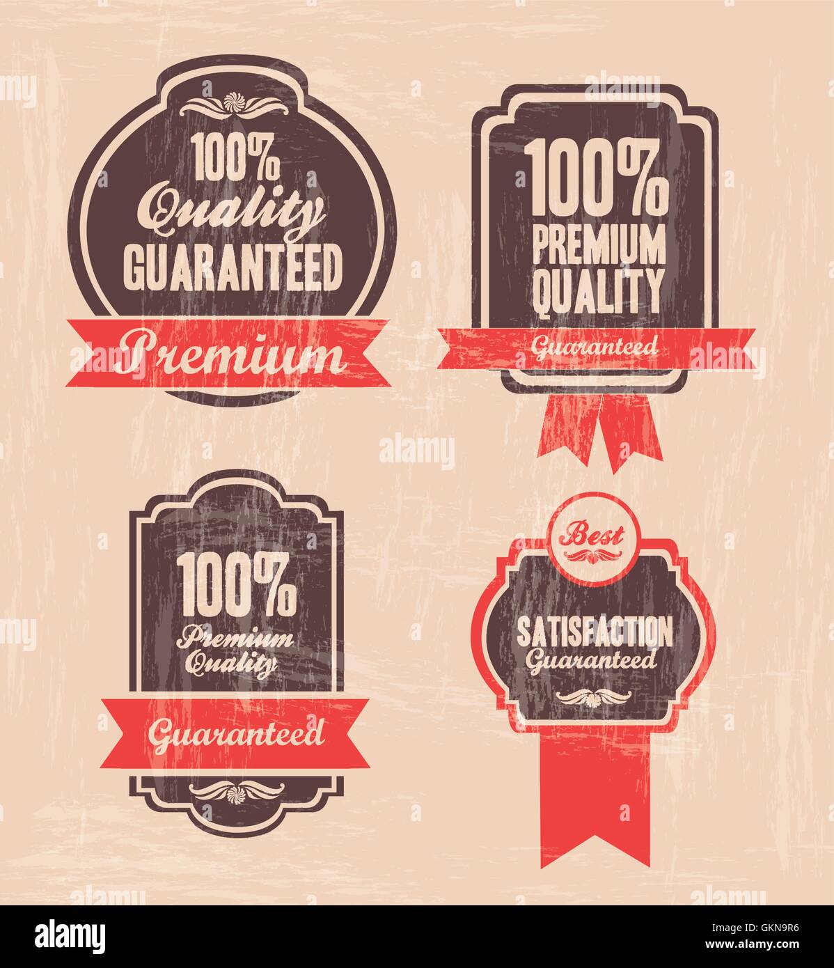 Illustration of retro label Vintage labels Vector illustration Stock ...