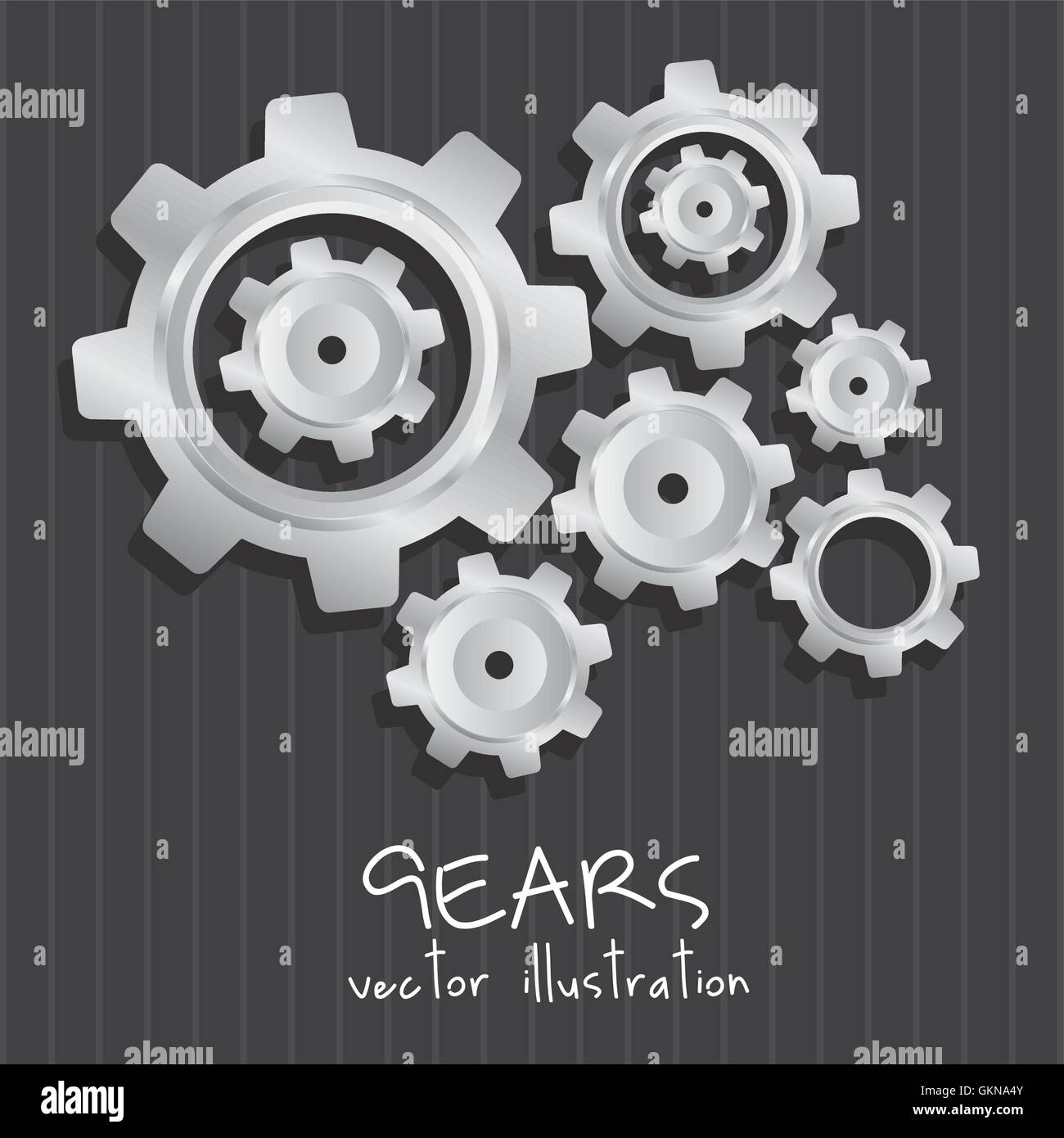 gear illustration metallic texture lines background vector illus Stock ...