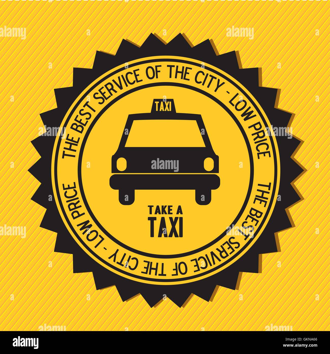 Illustration of taxi icons transport industry vector illustratio Stock ...