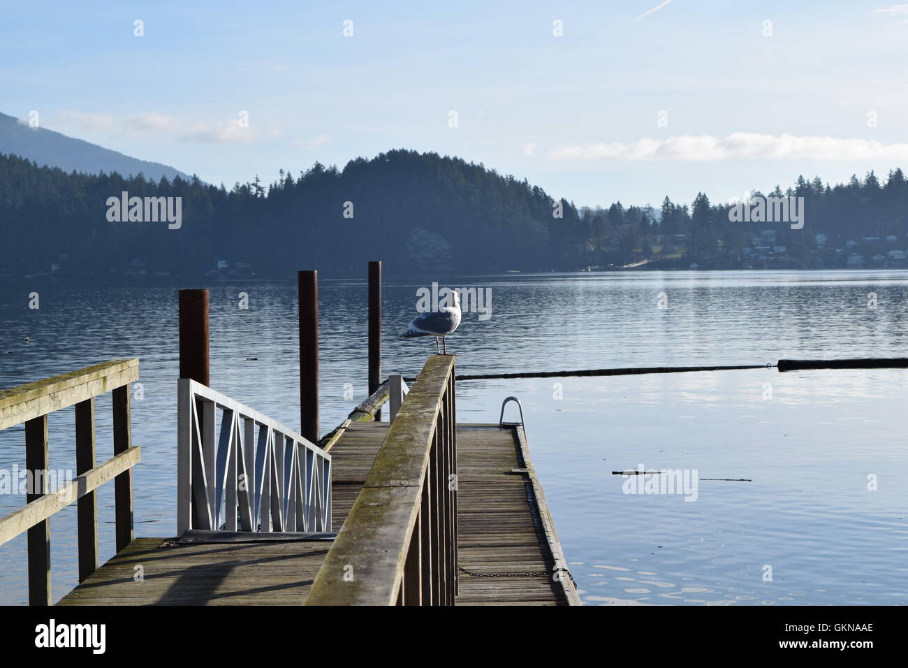 Fishing pier in Gibsons on the sunshine coast, BC Stock Photo - Alamy