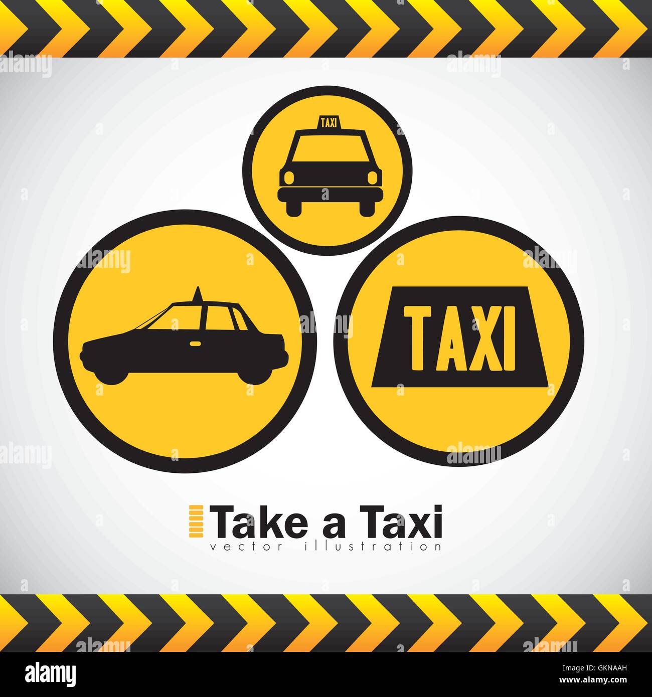 Illustration of taxi icons transport industry vector illustratio Stock ...