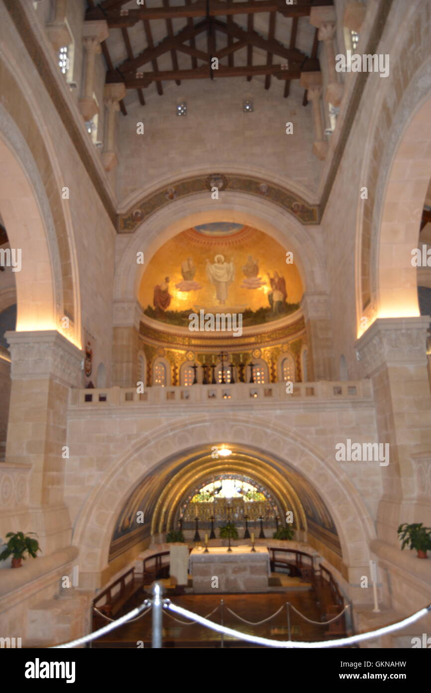 Church of Transfiguration, Mt. Tabor, Israel Stock Photo - Alamy