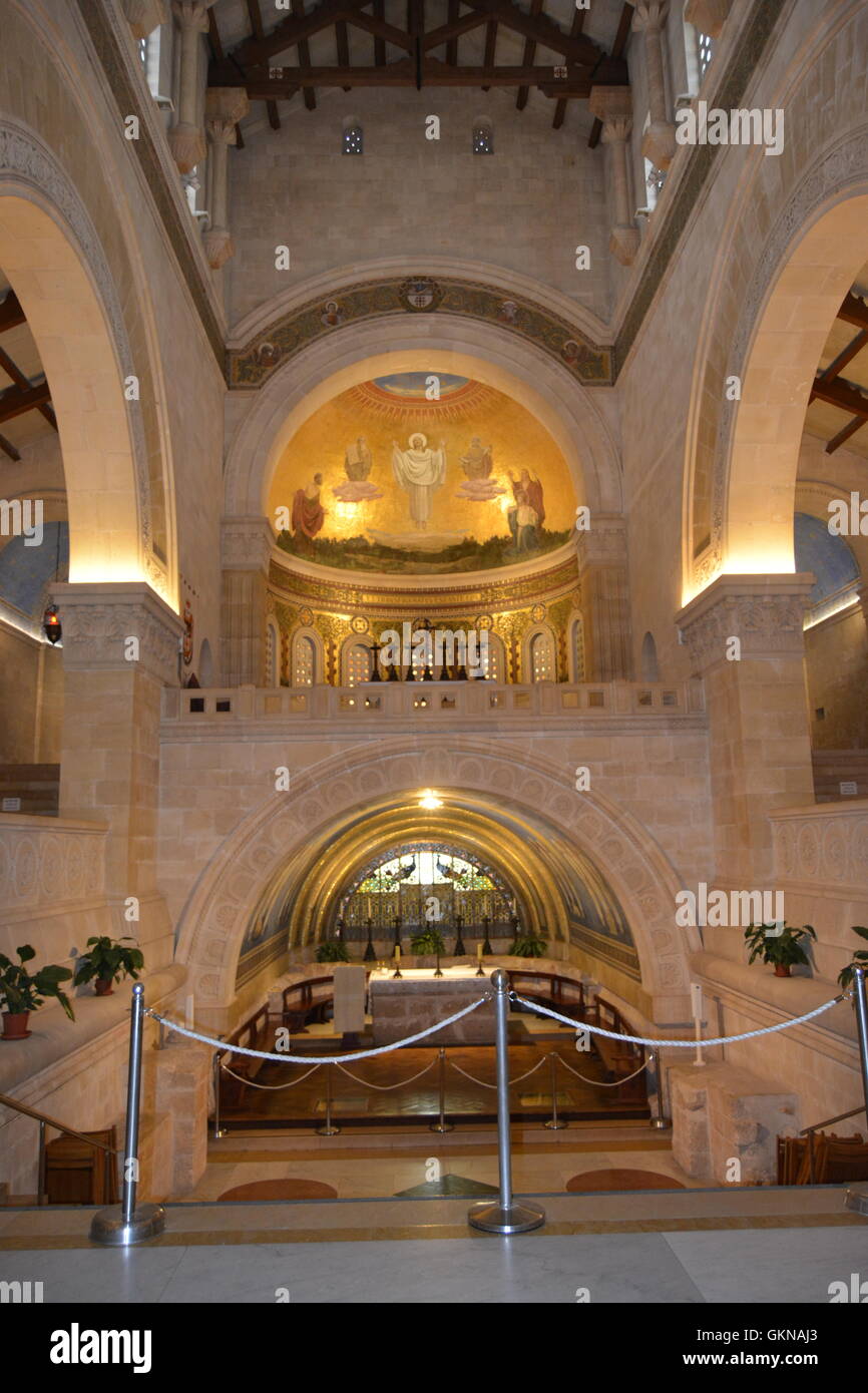 Church of Transfiguration, Mt. Tabor, Israel Stock Photo - Alamy