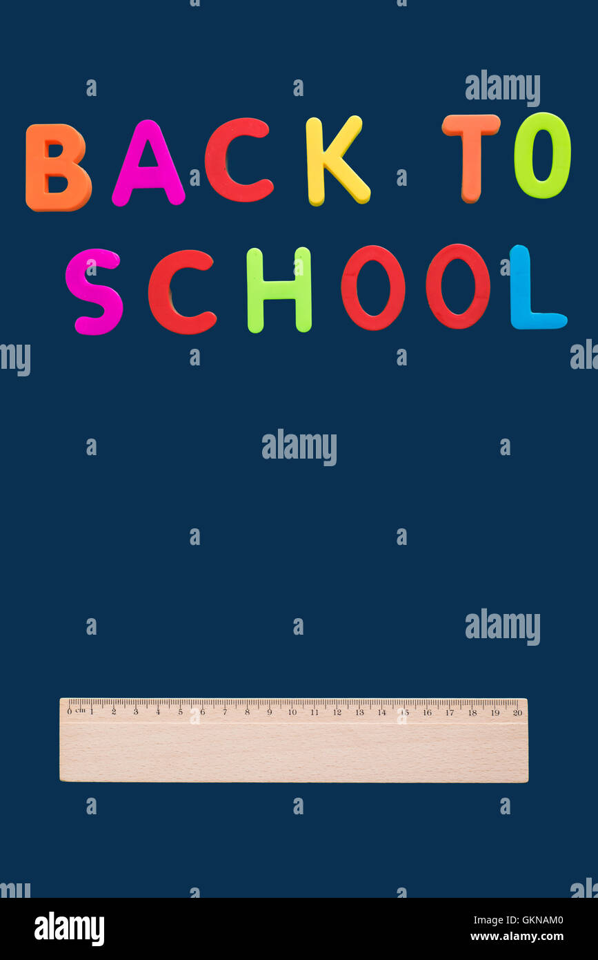 back to school colorful letters Stock Photo - Alamy