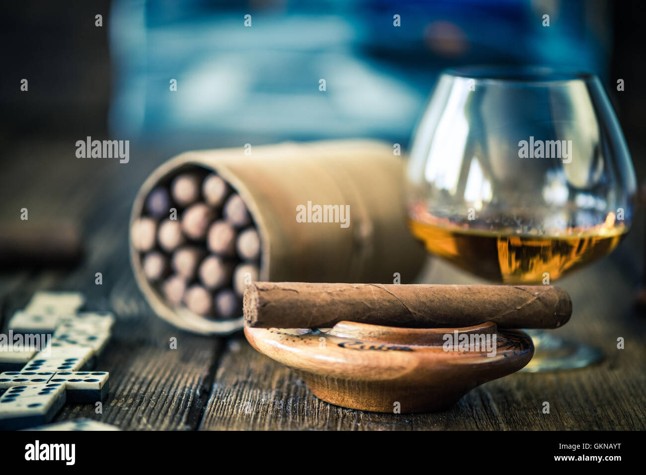 Cuban traditional domino game cigar hi-res stock photography and images ...