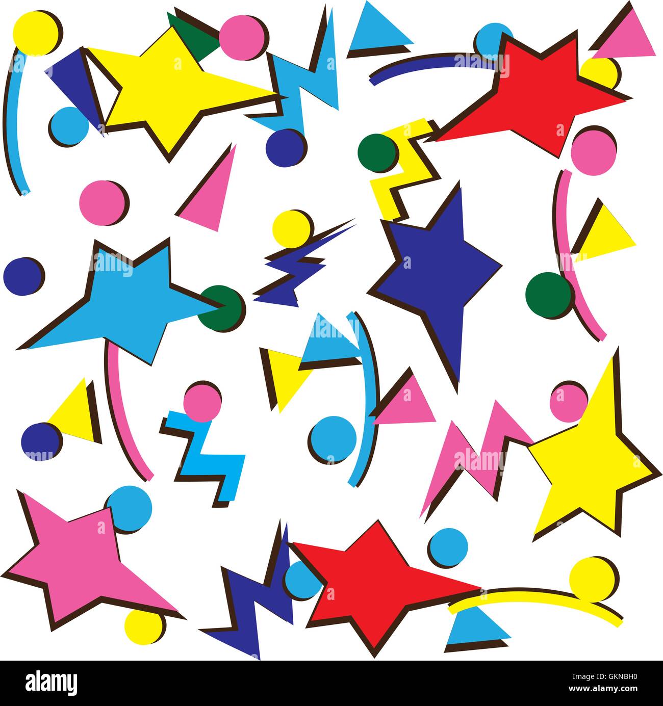 vector illustration of abstract 70s 80s 90s background Stock Vector ...