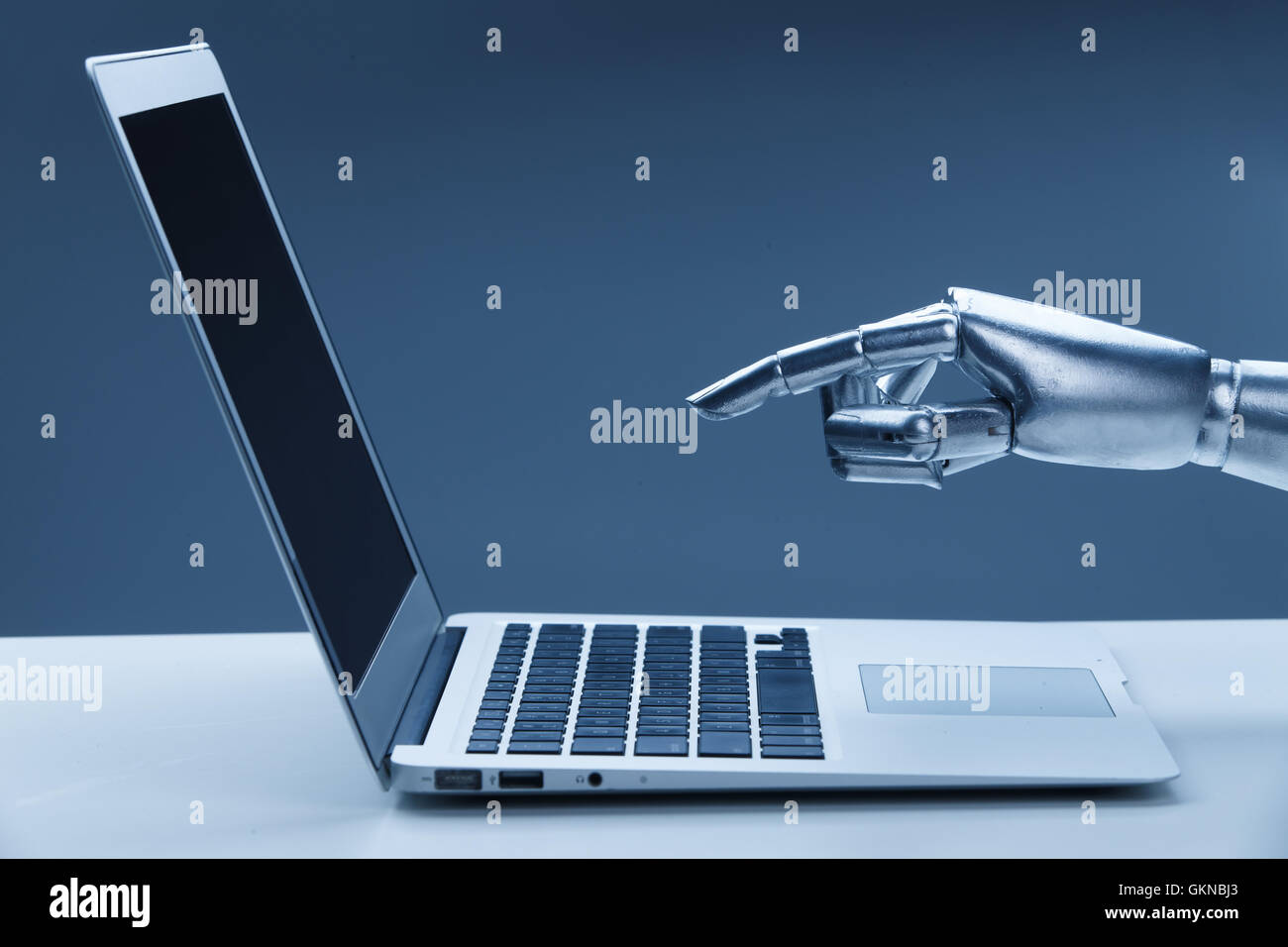 Manipulator and computer Stock Photo - Alamy