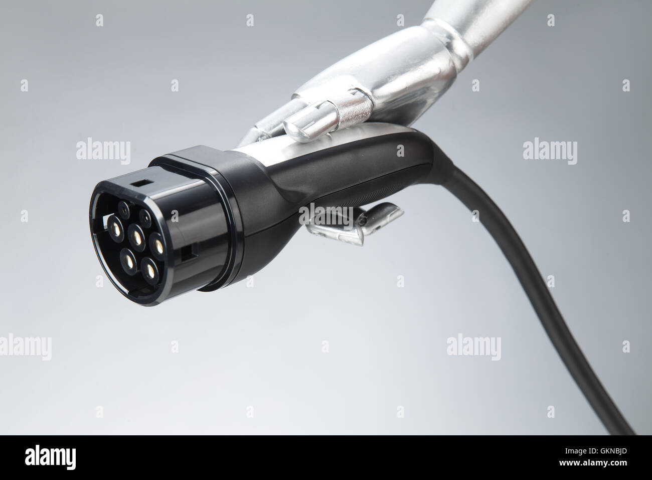 Automobile charging handle Stock Photo - Alamy