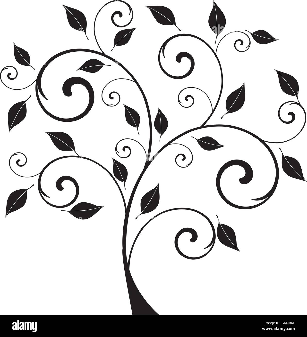 vector illustration of an abstract tree Stock Vector Image & Art - Alamy