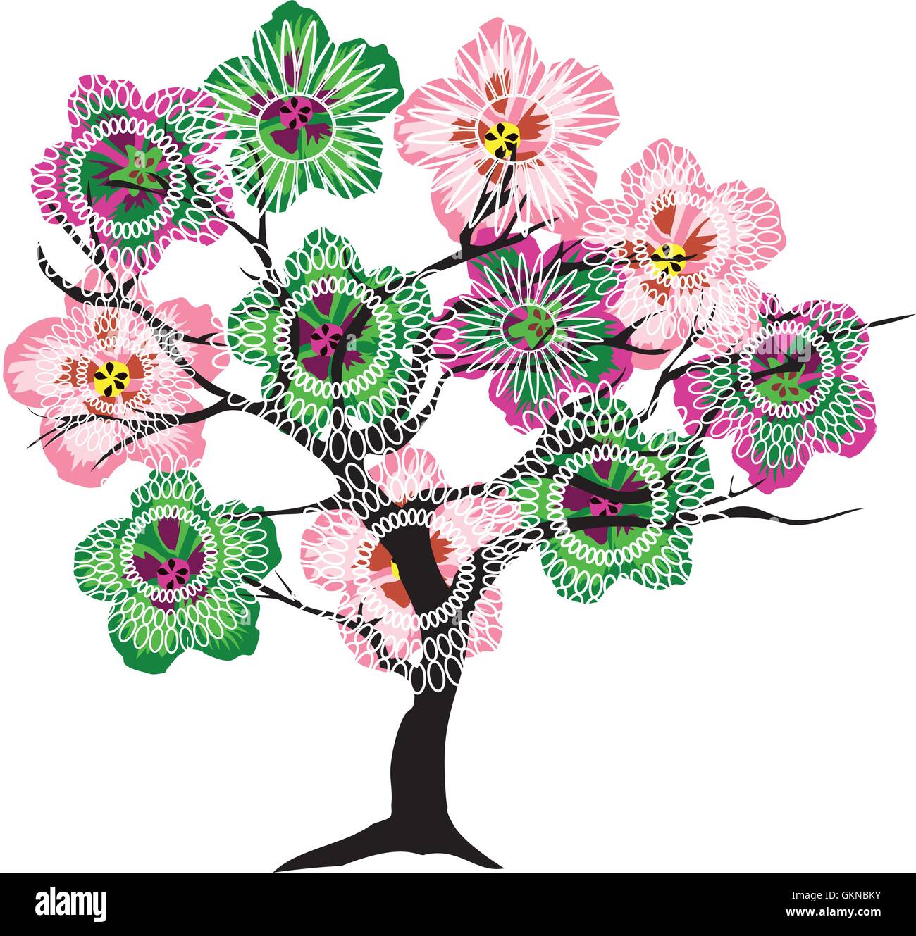 vector illustration of an abstract tree Stock Vector Image & Art - Alamy