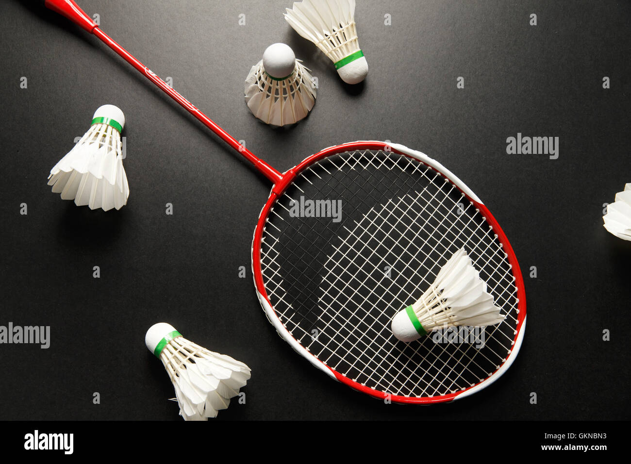Badminton racket shuttlecock close up hi-res stock photography and ...