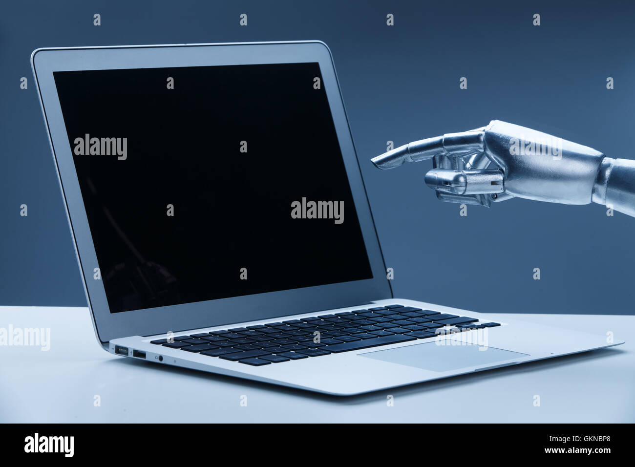 Manipulator and computer Stock Photo - Alamy