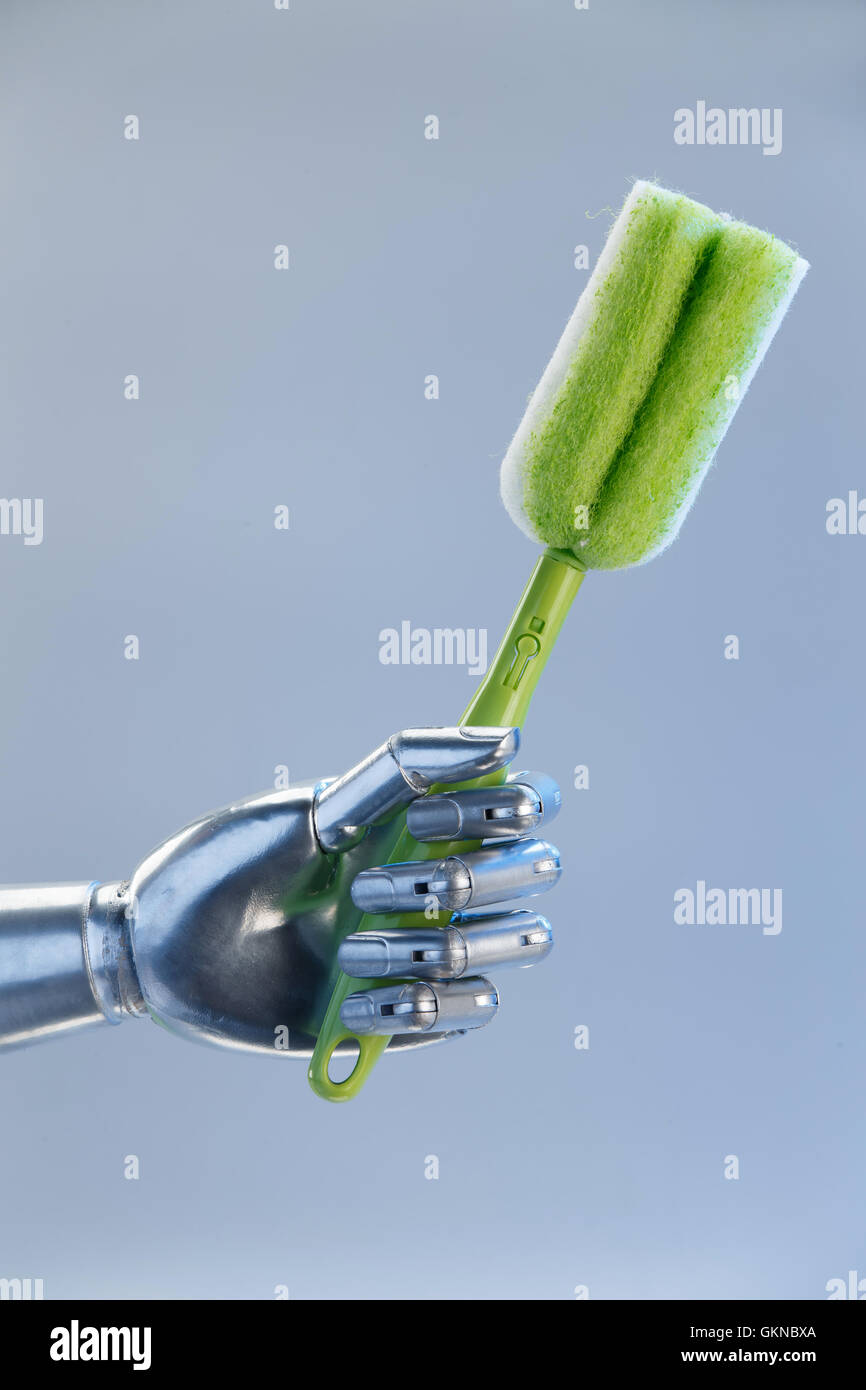 Robot hand and cleaning hi-res stock photography and images - Alamy
