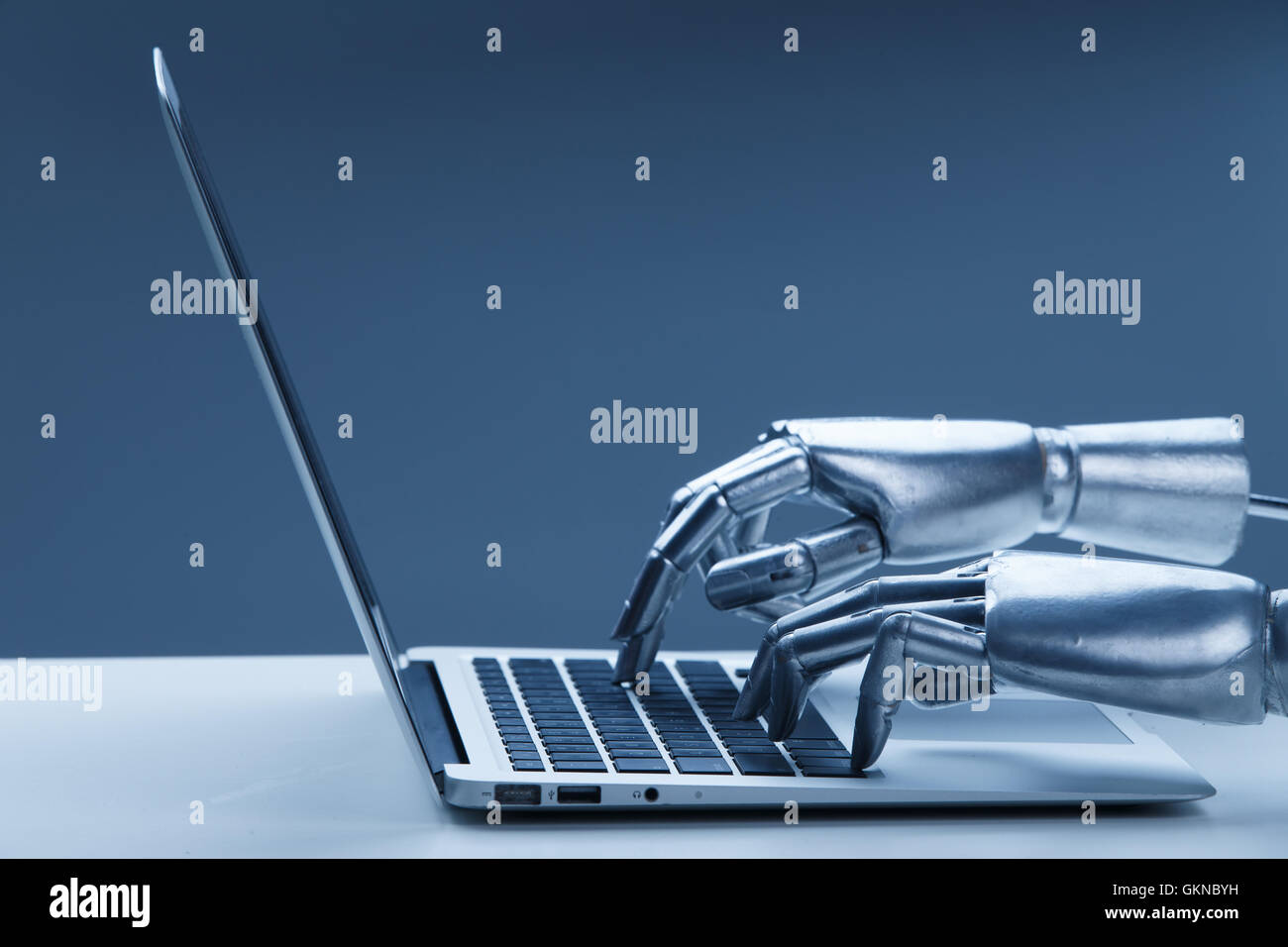 Manipulator and computer Stock Photo - Alamy