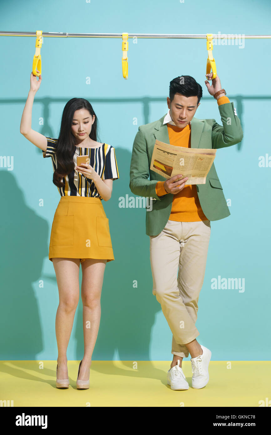 Young people on the way to work Stock Photo - Alamy