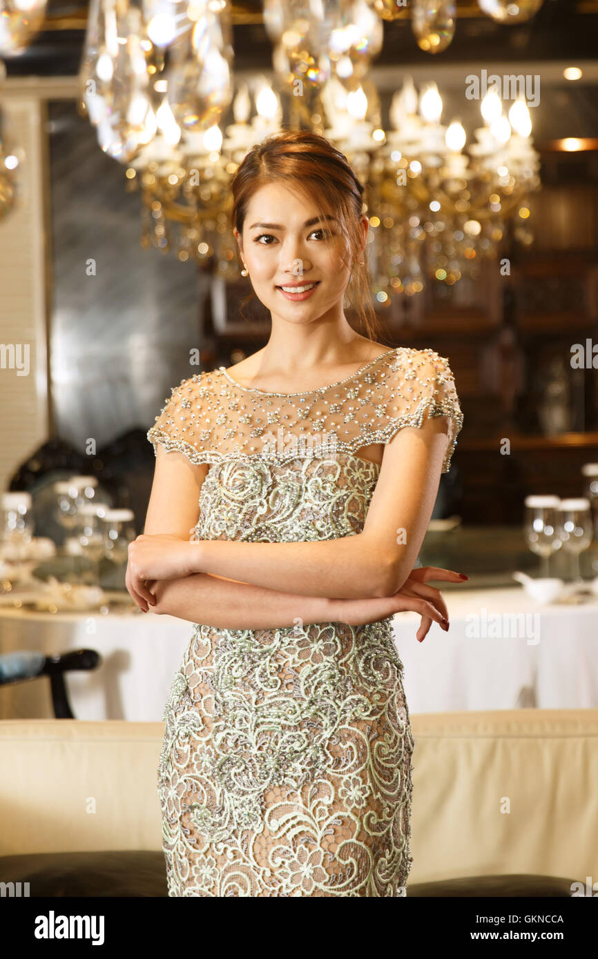 Elegant young woman Stock Photo - Alamy